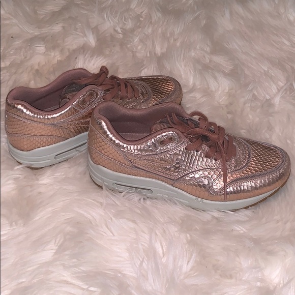 Nike | Shoes | Authentic Nike Air Max Premium Rose Gold Python | Poshmark